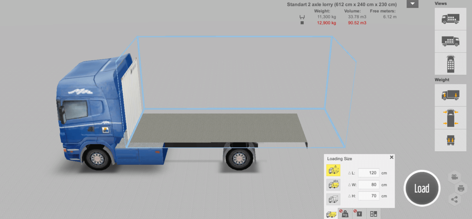 How to create an oversized cargo load plan? | EasyCargo
